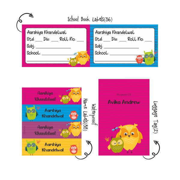 Back to school combo - Cute owl – Popup Kids