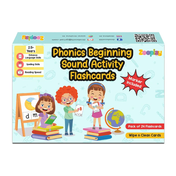 Phonics beginning sound activity Flashcards- Pack of 24 – Popup Kids
