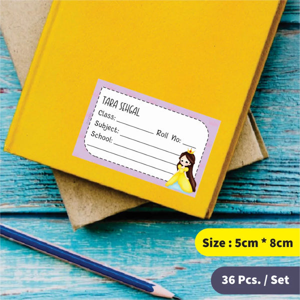Personalized School Book Labels - Fairy Princess – Popup Kids