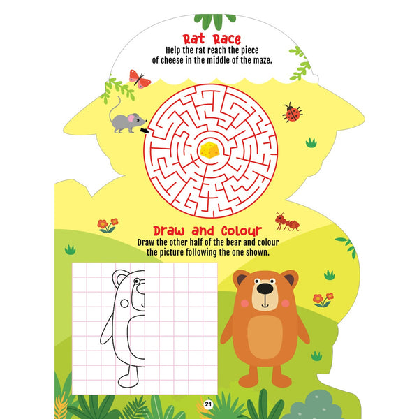 Step into the Animal Kingdom- Activity and Colouring Fun Book – Popup Kids