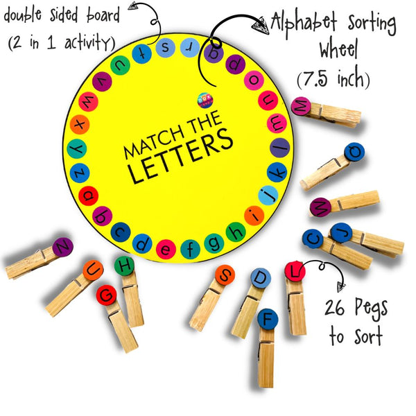 Alphabet Wheel Activity 2 in 1 – Popup Kids