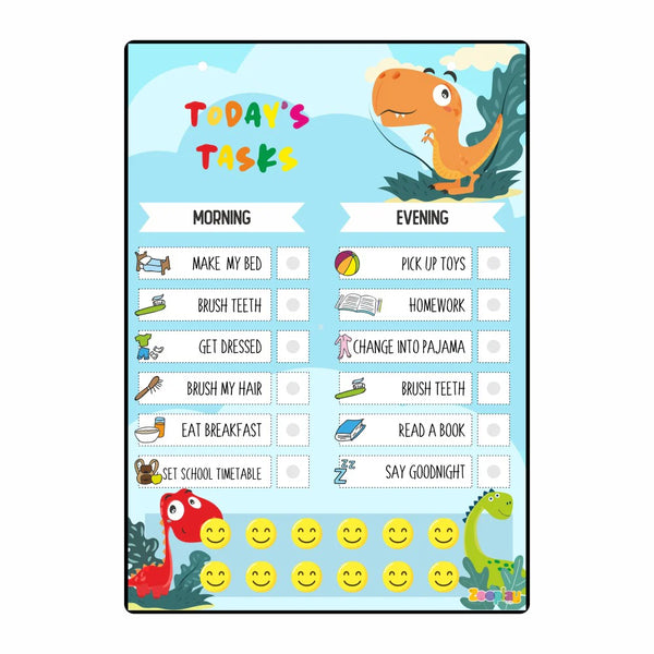 Daily Responsibility Chart - Roar & Explore – Popup Kids