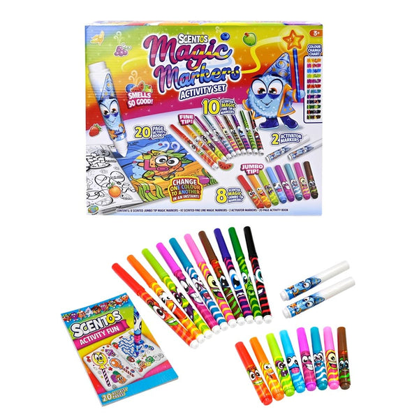 Scentos Magic Markers Activity Set – Popup Kids