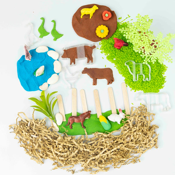 Farm Animals Clay Kit - Sensory DIY Activity Kit – Popup Kids