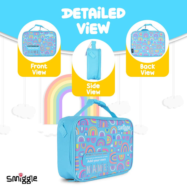 Smiggle Fly High Square Attach Id Lunchbox Blue – Popup Kids