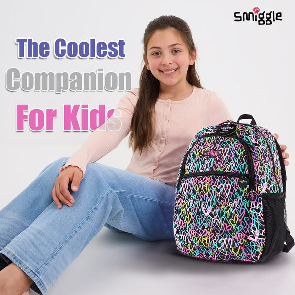 I Heart Smiggle Classic Backpack – Stylish Kids' School Bag with Heart ...
