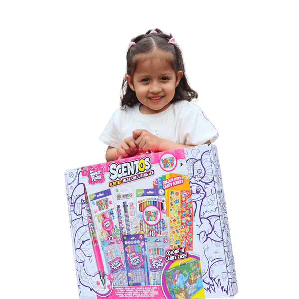 Scentos Sugar Rush Sweet Shop Mega Colouring Set – Popup Kids