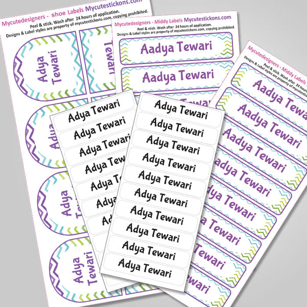 Camping Labels Pack - Chevron – Popup Kids