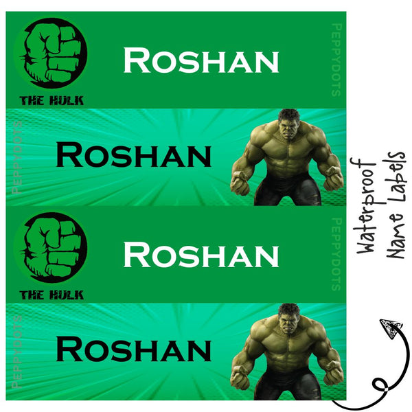 Waterproof Labels - Hulk – Popup Kids