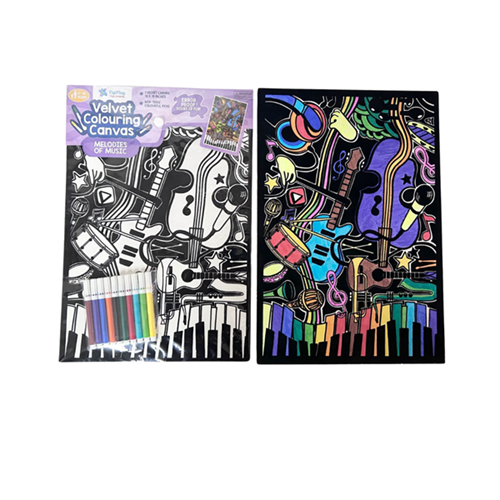 Velvet Colouring Posters - Melodies Of Music Encourages Creativity ...