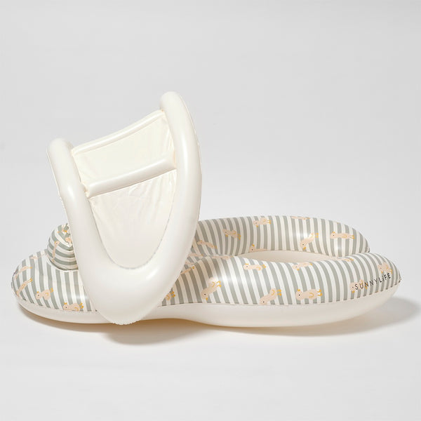 Float Together Baby Seat Duck Sage Stripe – Popup Kids