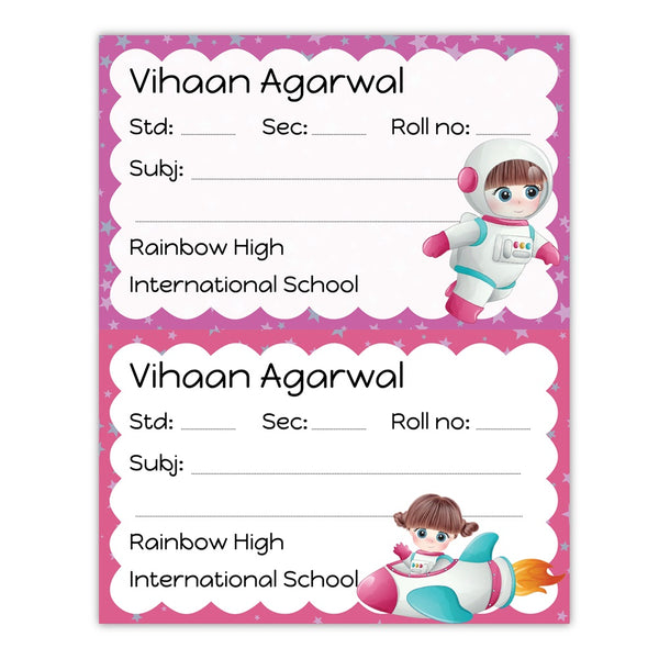 School Book Labels - Astronaut – Popup Kids