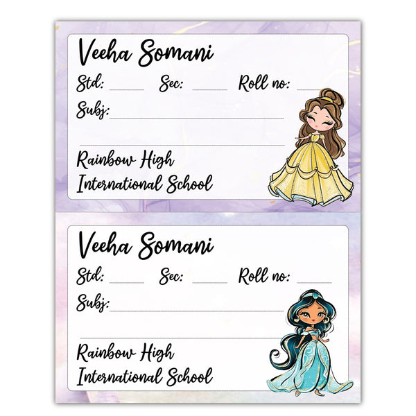 School Book Labels - Disney Princess – Popup Kids