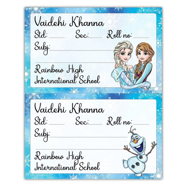 School Book Labels - Frozen – Popup Kids