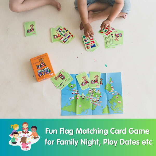 Geography Flag Card Game for Kids: Fun & Educational World Exploration ...