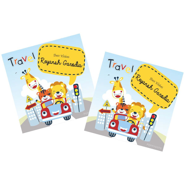 Gift Tag - Tiger On Ride – Popup Kids