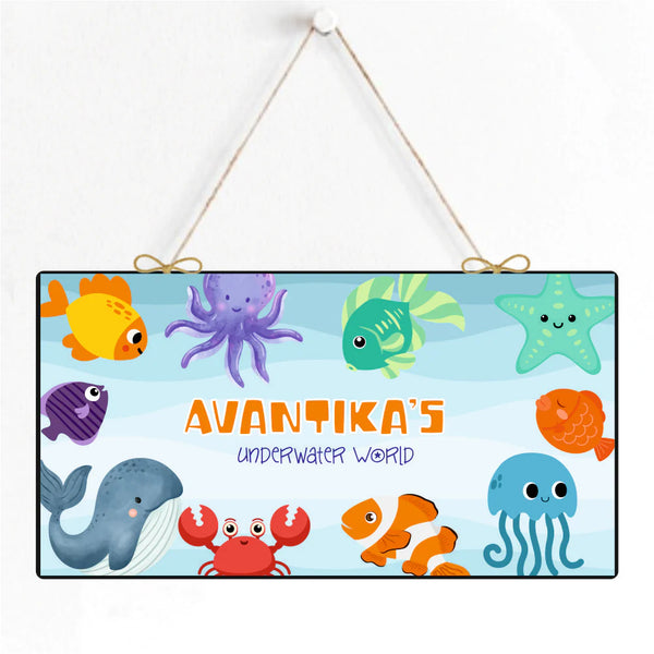Personalised Door Sign - Underwater World – Popup Kids