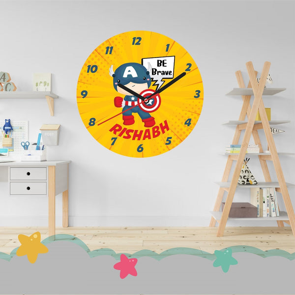 Wall Clock - Captain America – Popup Kids