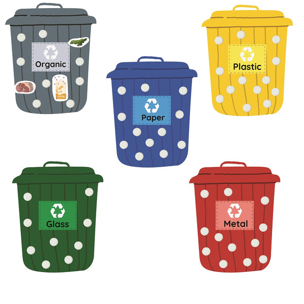 Trash Sorting Busy Book for Kids | Recycling and Waste Sorting Game ...