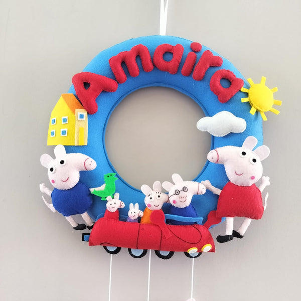 Junior Peppa Paradise Personalized Ring Name Hanging – Adventure-Themed ...