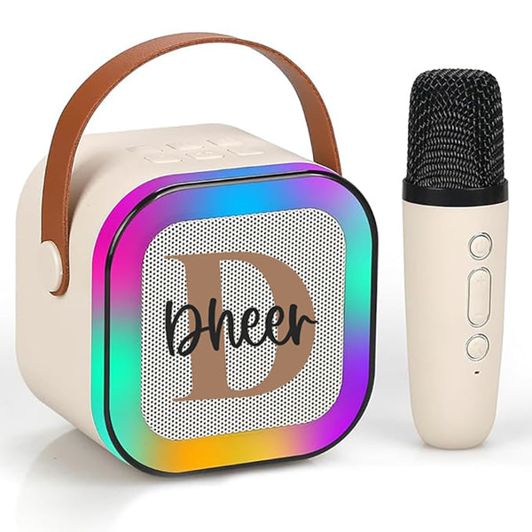 Wireless Karoke Speakers with Mic - Cream – Popup Kids