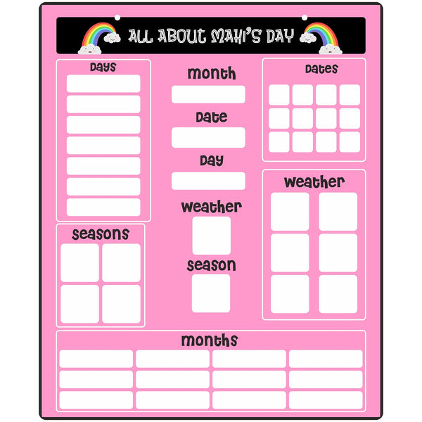 Pink Calender - Personalised – Popup Kids