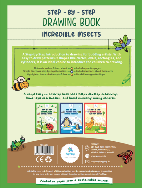 Get Step by Step Drawing books (Incredible Insects) Online – Popup Kids